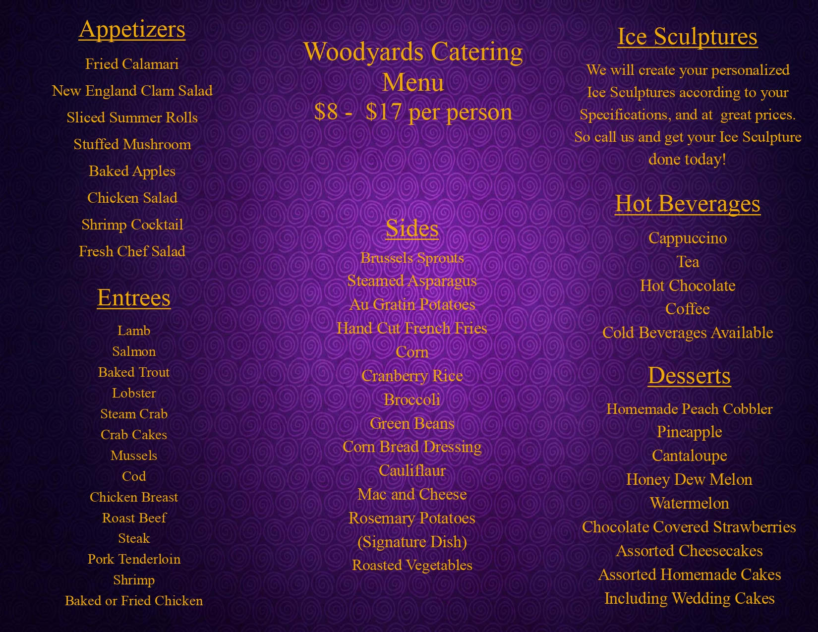 Woodyard Catering Serves Healthy Food in Mobile, AL 36619